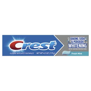 Crest Baking Soda & Peroxide Whitening Toothpaste, 4.2oz, 24/cs Crest ...