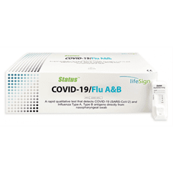 Antigen Test Control Set Status COVID-19 / Flu A and B Positive Level ...