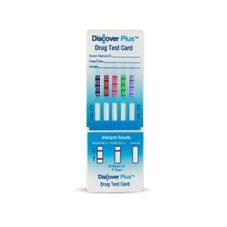 Discover Plus 12 Panel Drug Screen Dipcard CLIA Waived THC/COC/AMP MOP ...