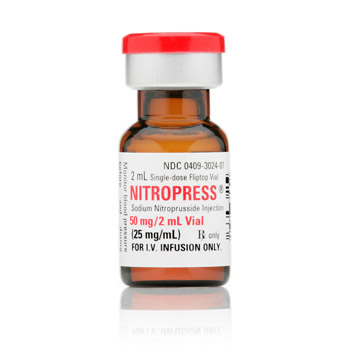 Nitropress Direct Vasodilator Nitroprusside Sodium 25 mg / mL Injection ...