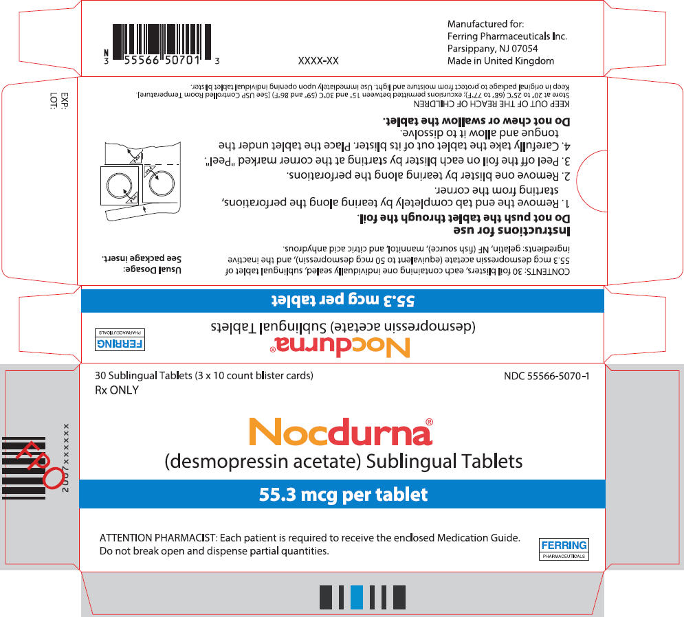 Nocdurna 55.3mcg sublingual tablets , 30/Pack Ferring Pharmaceuticals ...