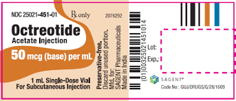Octreotide Acetate 50 mcg / mL Injection Single Dose Vial 10 mL , 10 ...