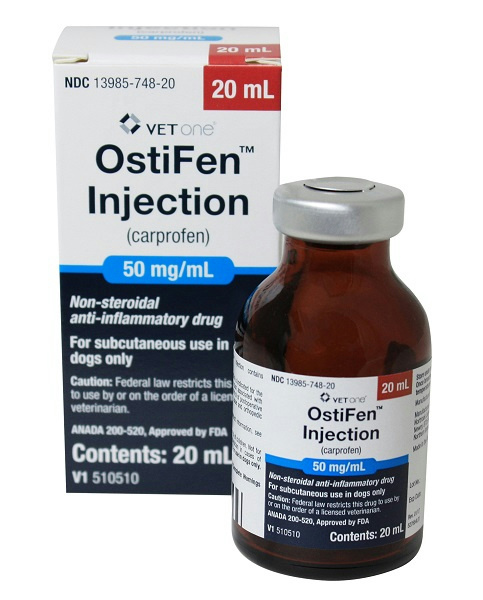 OstiFen (Carprofen) Injection for Dogs, 50mL Vetone 510511