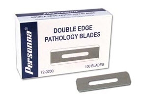 Pathology Blade Personna Rounded Corner, Carbon Steel, 0.38 mm, 3 Facet ...