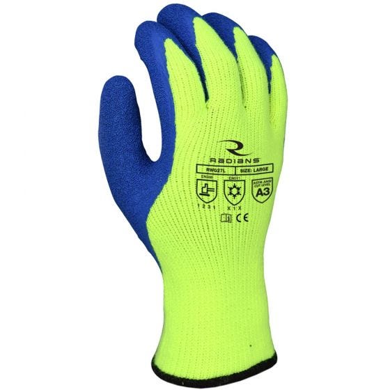 Radians Cut Level A3 Dipped Winter Gripper Glove Size Small , 12 pack ...