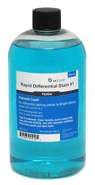 Rapid Differential Stain #1, Fixative, 500mL Vetone 604041