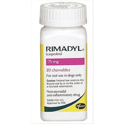 Rimadyl Chewable Tablets 75 mg , 30/Bottle ZOETIS 10000722