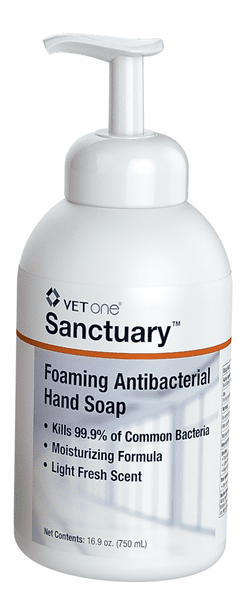 Sanctuary Foaming Antibacterial Hand Soap, 16.9oz , 6/Case Vetone 500216