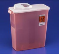 Sharps Container 3 Gallon , Rotor & Hinged Transparent Lid, 3 Gallon ...