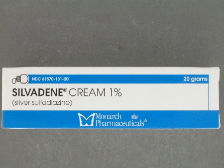 Silvadene Anti-infective Silver Sulfadiazine 1% Cream Tube 20 Gram ...