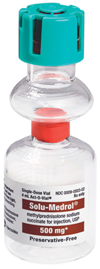 Solu-Medrol 4mL Act-O-Vial PF 500mg Vl Pfizer 00009000302