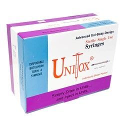 Standard Neurotoxin Syringe with Needle UniTox 0.5 mL 5/16 Inch 31 ...