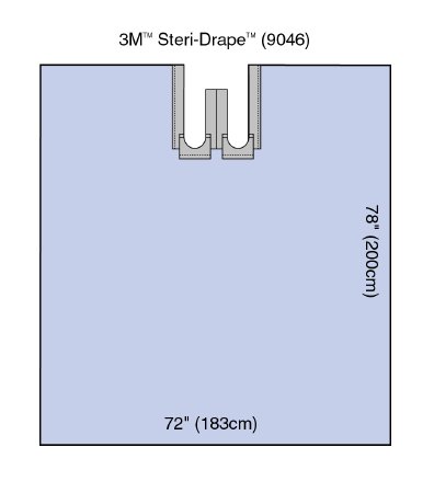 Steri-Drape Bilateral Split Sheet, Absorbent Impervious Material, 72" x ...
