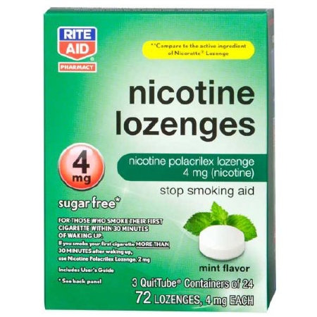 Stop Smoking Aid 4 mg Strength Lozenge, 72/Box Perrigo 45802087305