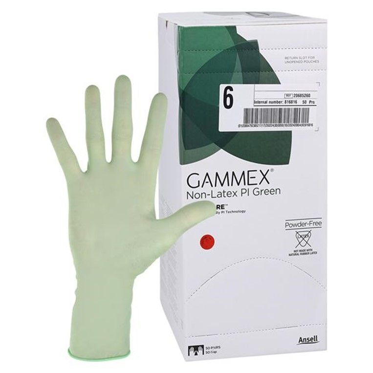 Surgical Glove GAMMEX Non-Latex PI Green Size 6 Sterile Polyisoprene ...