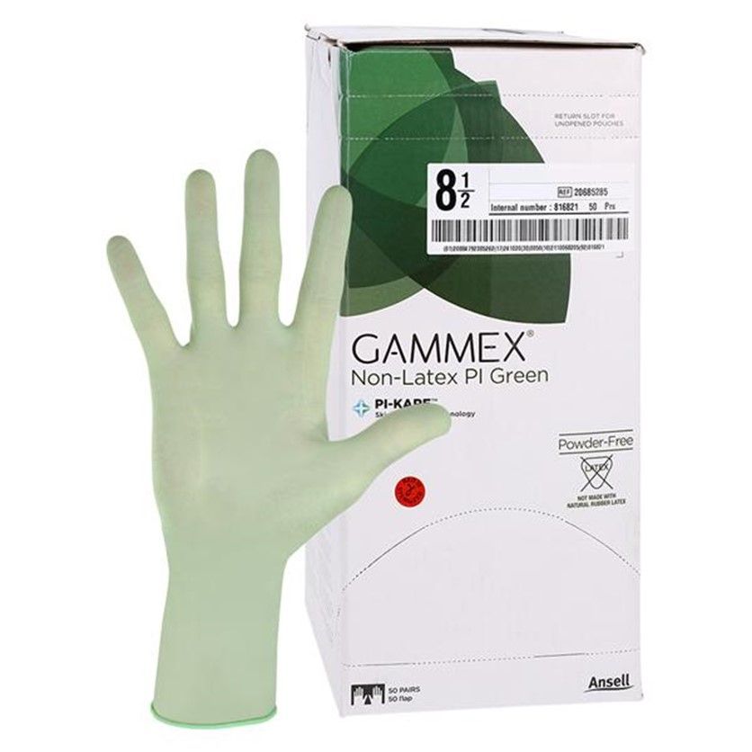 Surgical Glove GAMMEX Non-Latex PI Green Size 8.5 Sterile Polyisoprene ...
