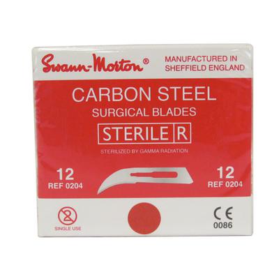 Swann-Morton Scapel Blade Size 12 (100/Box) JORGENSEN LABS J0054SC