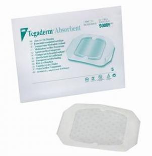 Tegaderm Dressing, Large Square, Pad Size 5.9" x 6", Overall Size 7.9 ...