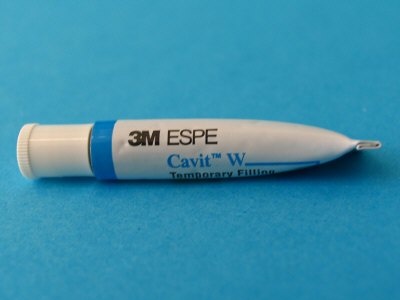TEMPORARY ENDODONTICAL SEALER , DENTAL CEMENT CAVIT W Tubes 7 gm tubes, 10/pack , 3M ESPE 44350