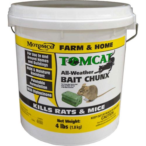 Tomcat All-Weather Bait Chunx, 4lb Motomco 32444