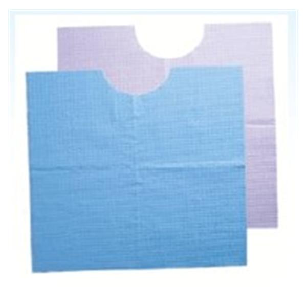 Ultimate Contour Neck Patient Bib 18 in x 22 in Blue 3 Ply Tissue ...