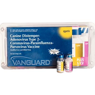 Vanguard Plus 5/CV Vaccine 25 x 1 Dose ZOETIS 10000444