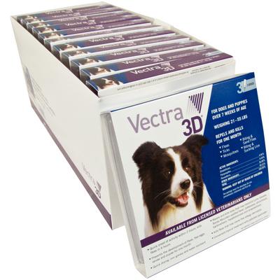Vectra 3D for Dogs and Puppies 21-25 Lb,3 Doses, 12 Boxes/Carton CEVA ...