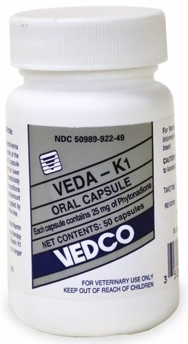 Veta-K1 50mg Oral Capsule, 50 Count Vedco VEDA-CAP2