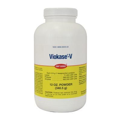 Viokase-V Powder 12 oz ZOETIS 10023031