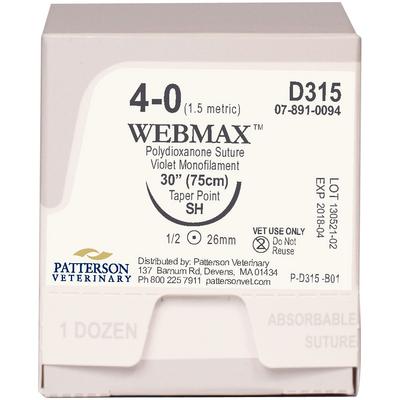 WebMax Sutures D397 Size 4-0 , S30" (FS-2) - 12/Box PATTERSON 21275289