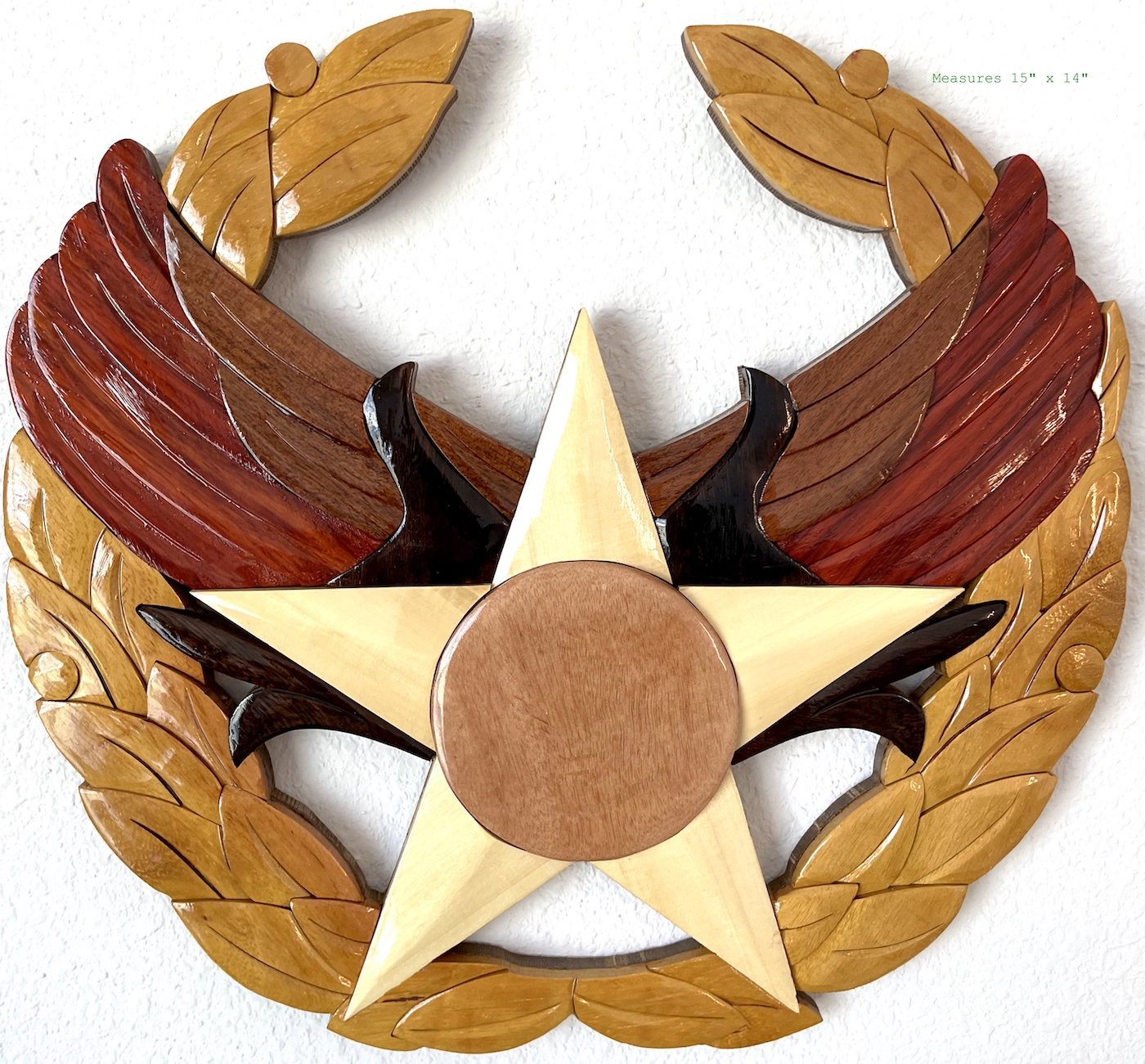 Air Force Commanders Badge Wood Art Plaque