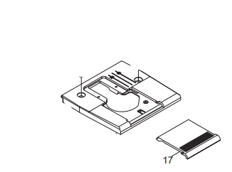 Singer sewing machine model M1000 and M10005 Bobbin Cover See Through ...