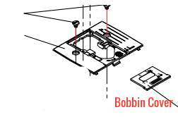 Bobbin cover for Singer sewing machine model M1150 and M1155