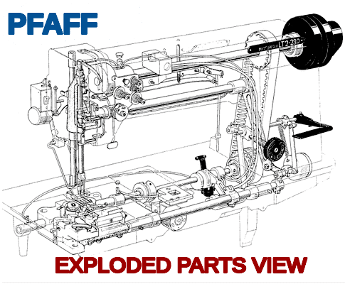 PFAFF Sewing machine parts view