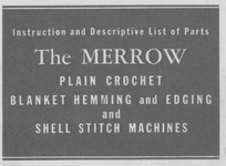 Merrow Crochet sewing machines