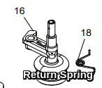 Return Bobbin Winder Spring for HD4411 SINGER