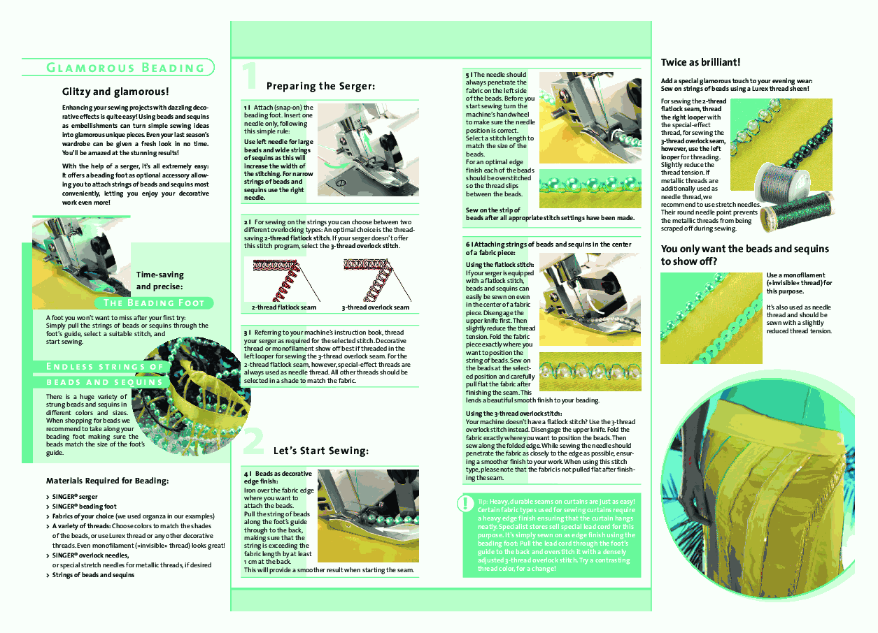 SINGER Serger Beading Foot, 376722