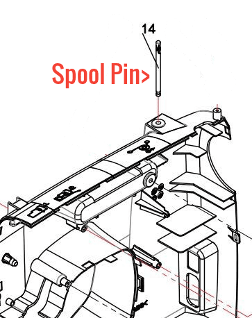 Spool Pin, Singer #68022460