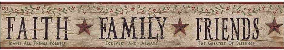 878098 Faith, Family, Friends Wallpaper Border BG1608bd YC3390bd ...