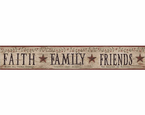 878098 Faith, Family, Friends Wallpaper Border BG1608bd YC3390bd ...