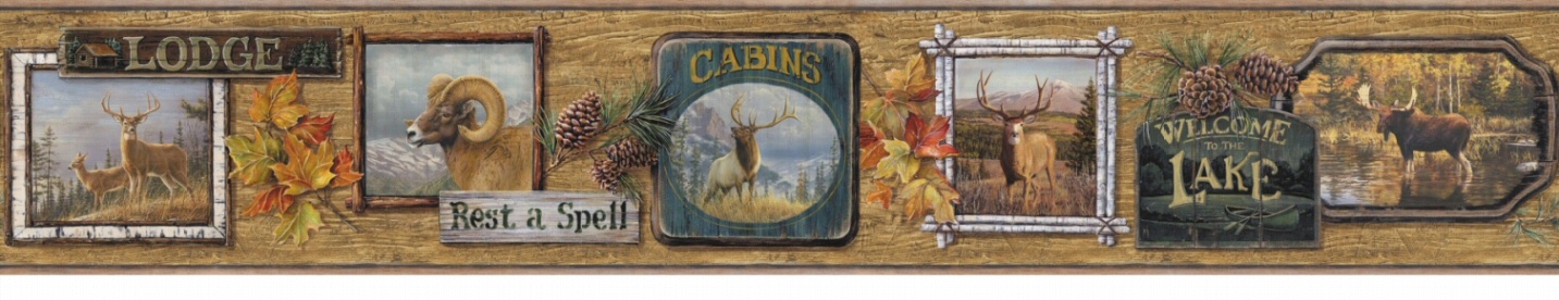 878309 Big Five Wallpaper Border HTM48562b CLEARANCE!! QUANTITIES LIMITED!!