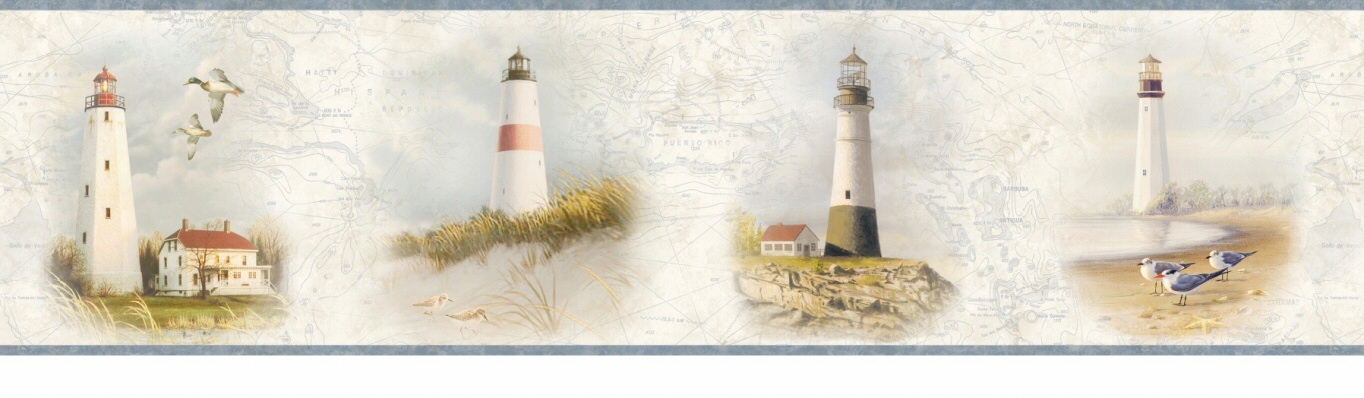 Lighthouse Coast Wallpaper Border HTM48422b CLEARANCE!! QUANTITIES ...