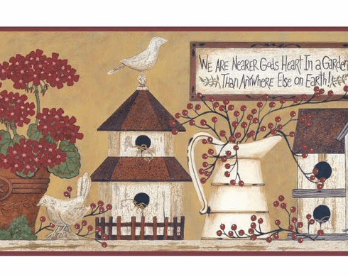 Inspirational Garden Wallpaper Border YC3387bd CLEARANCE!! QUANTITIES ...