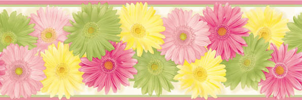 Daisy Chain Wallpaper Border CK83243b