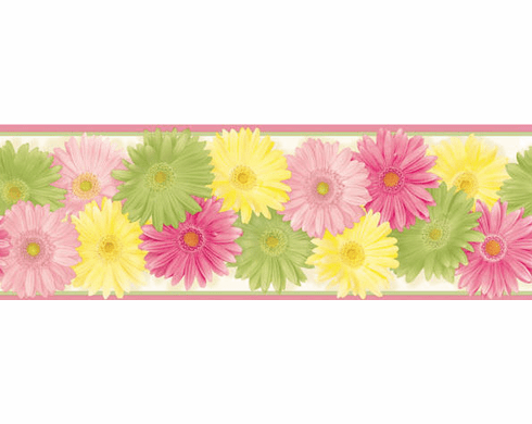 Daisy Chain Wallpaper Border CK83243b CLEARANCE!! QUANTITIES LIMITED!!