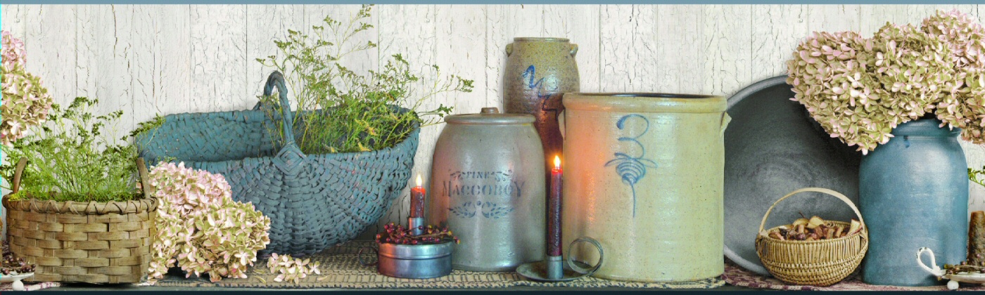 Hydrangea Baskets Crocks Wallpaper Border AC4388bd