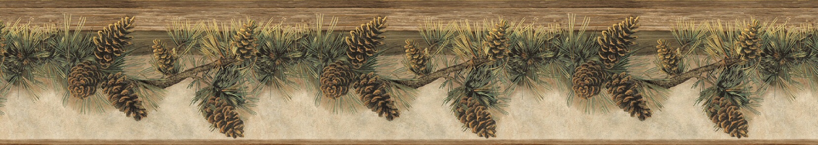 Pinecone Wallpaper Border TTL01632b / 3118-01632b
