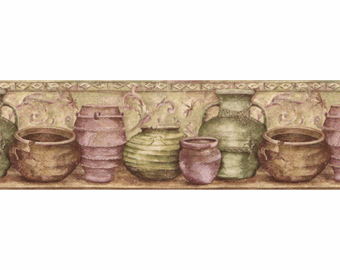 Southwest Ethnic Pottery Wallpaper Border IL42005b CLEARANCE ...