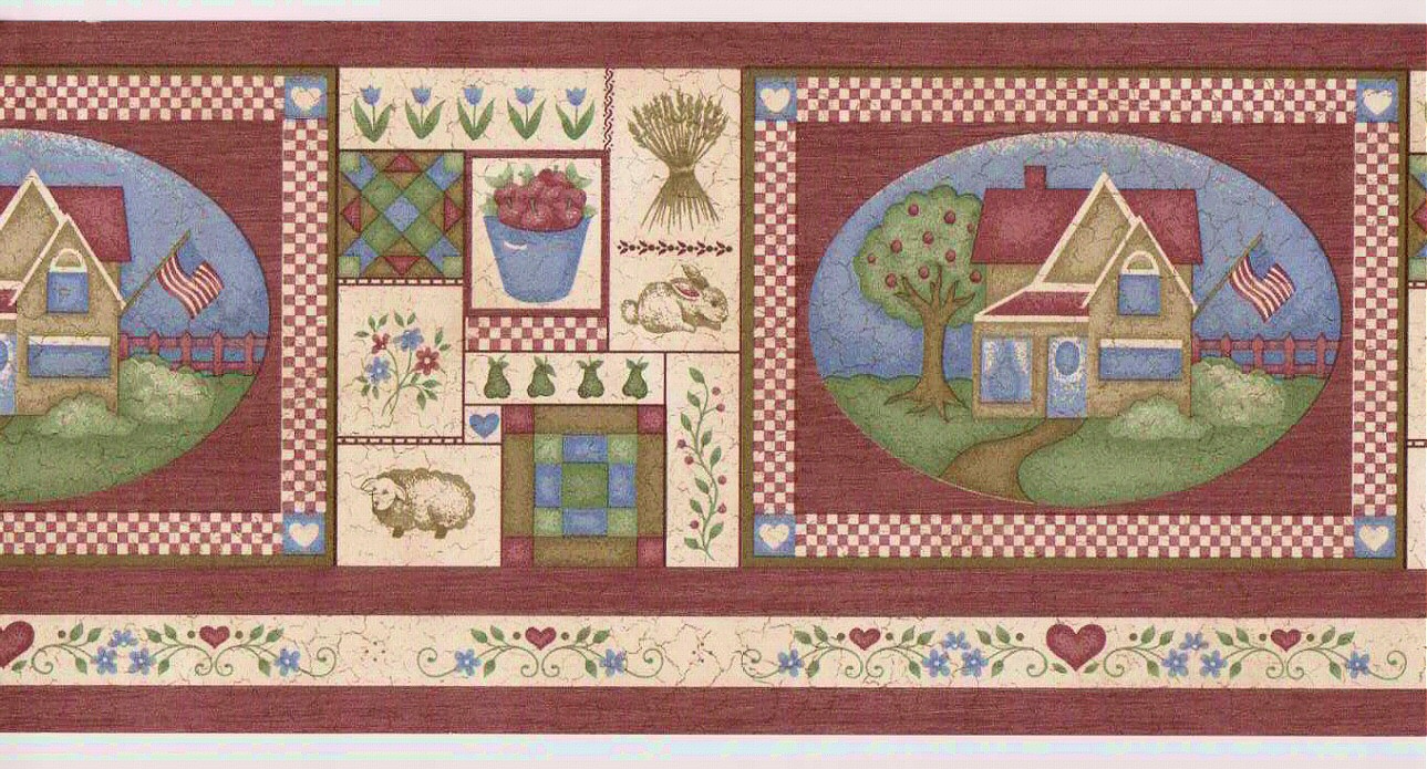 879172 Country Charm Wallpaper Border 7007-450 CLEARANCE!! QUANTITIES ...