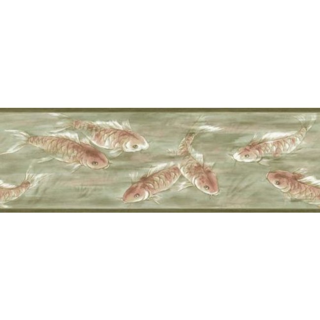 879180 Asian Koi Fish Wallpaper Border 80b64166 CLEARANCE!! QUANTITIES ...